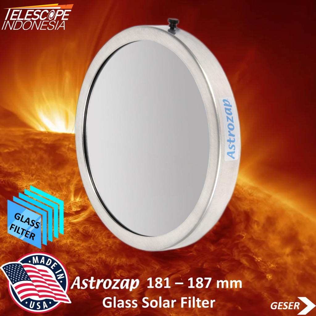 Astrozap 181mm - 187mm Glass Solar Filter - Telescope Indonesia